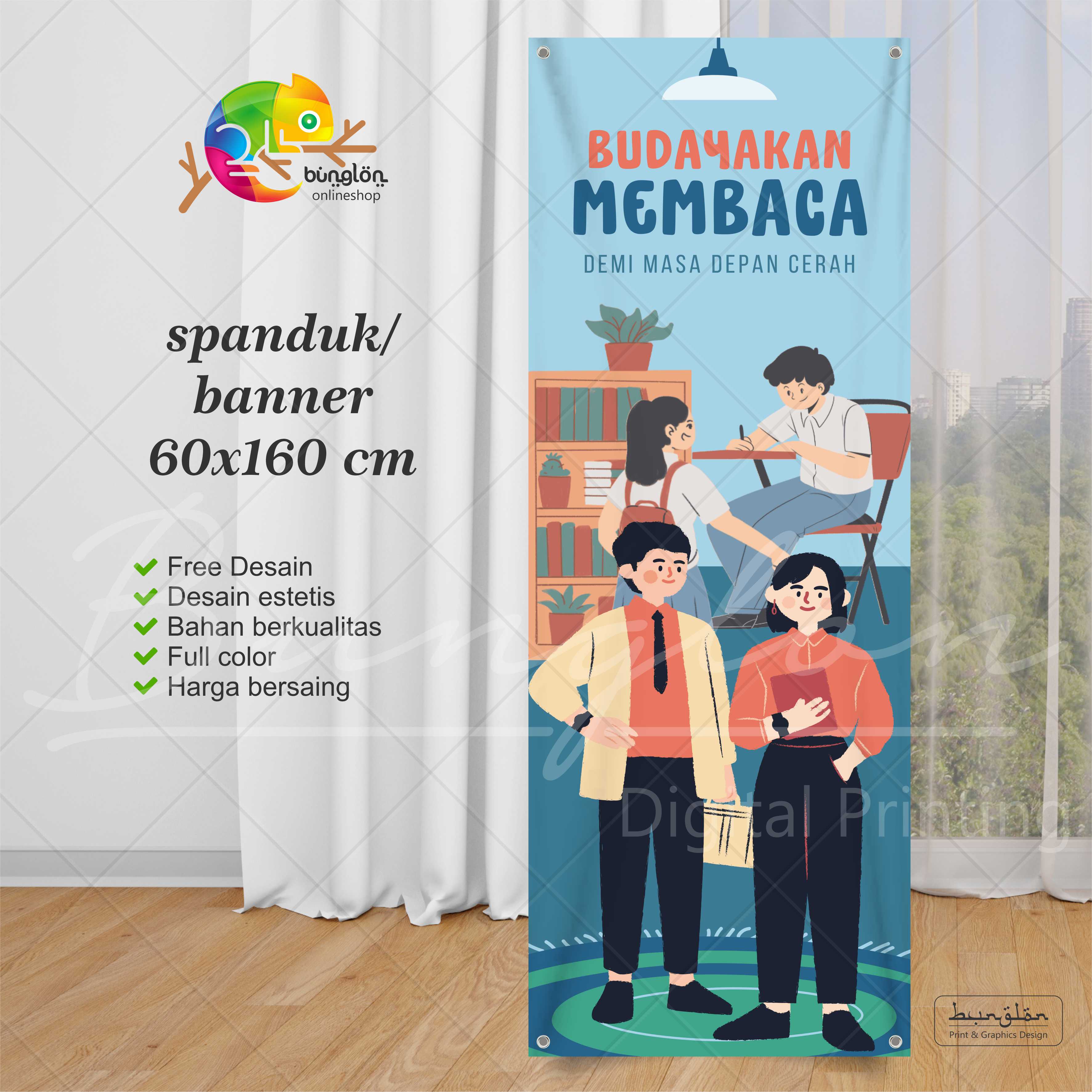 Banner Spanduk Edukasi, Spanduk Perpustakaan, Banner Budayakan Membaca ...