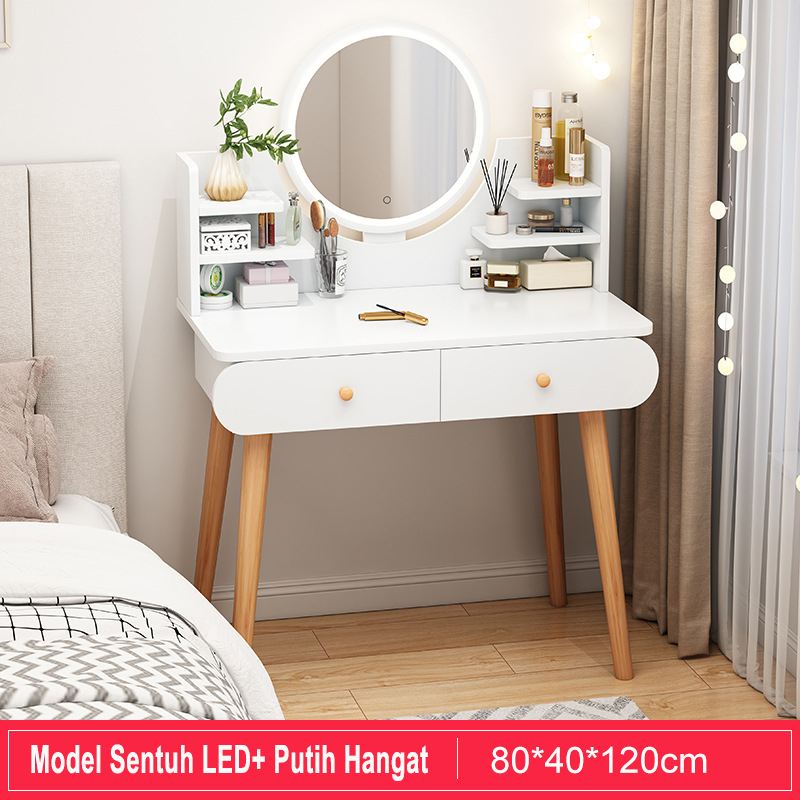 Epic Finds Meja Rias Putih Panjang 80-100cm /Meja Rias Minimalis/meja ...