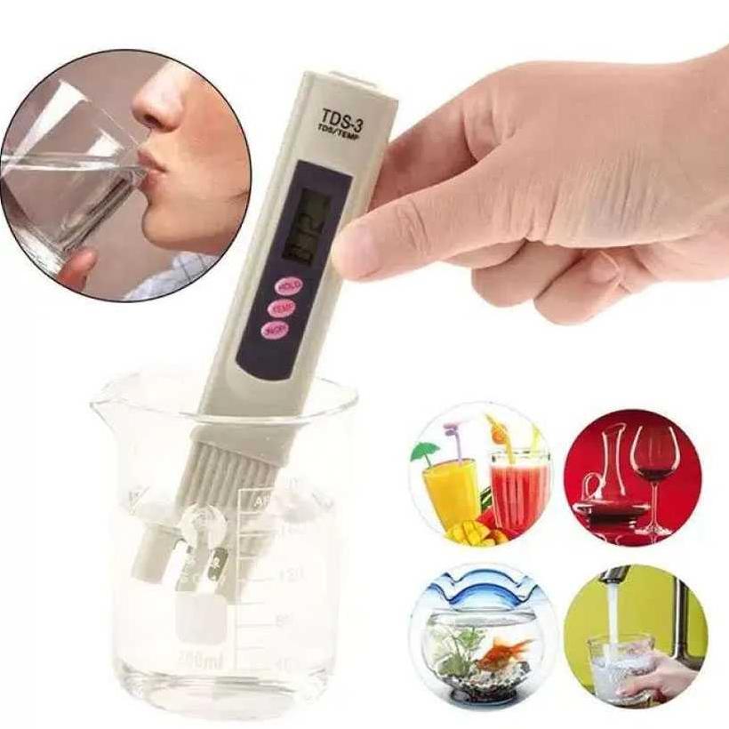 TDS-3 Meter Alat Ukur Kualitas Air Minum TDS Hidroponik Tester Suhu ...