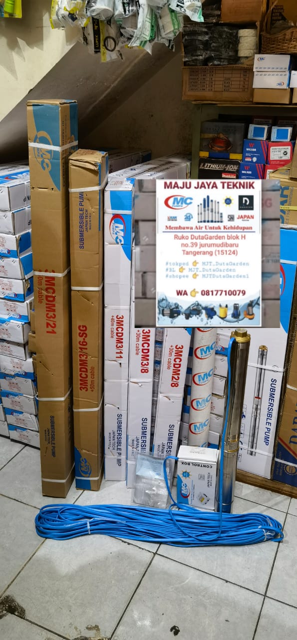 Pompa Satelit 3” Nasional Mcpump 0.5HP plus 40M kbl biru | Lazada Indonesia