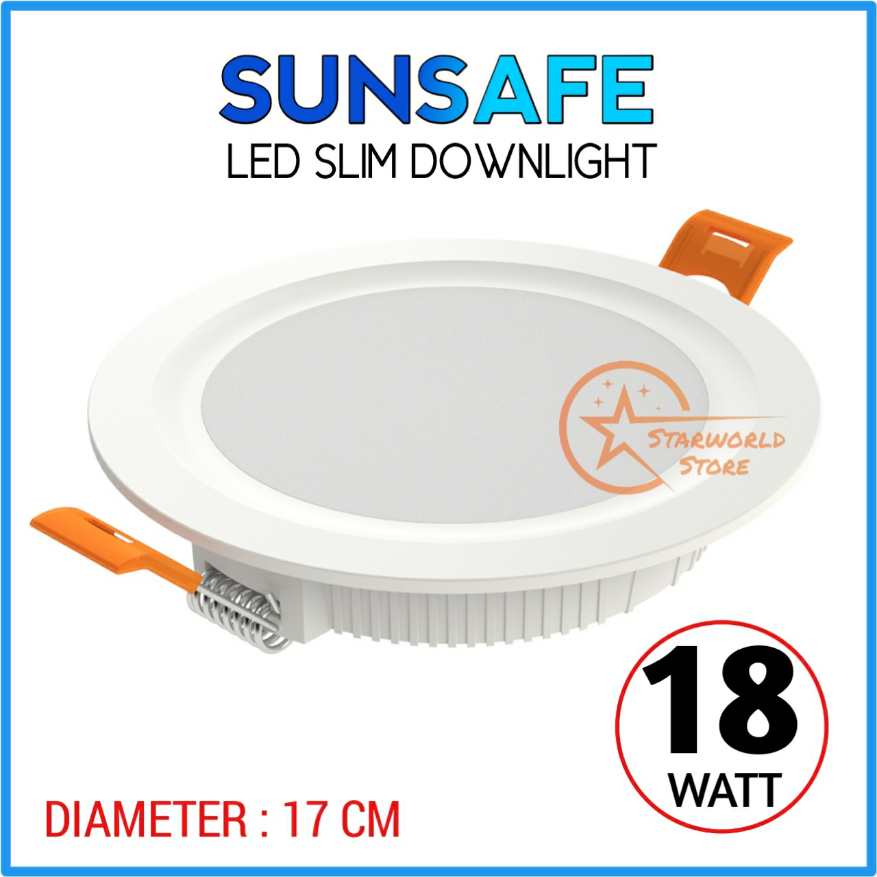 SUNSAFE Lampu DownLight 18 Watt - Cahaya Putih | Lazada Indonesia