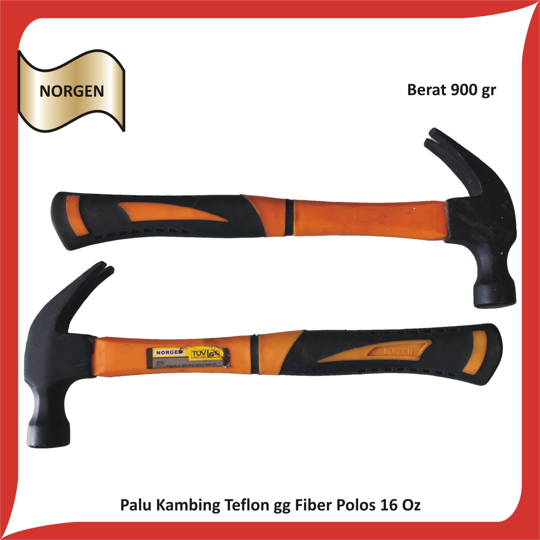 Palu Kambing Teflon gagang Fiber Polos NORGEN 16 oz | Lazada Indonesia