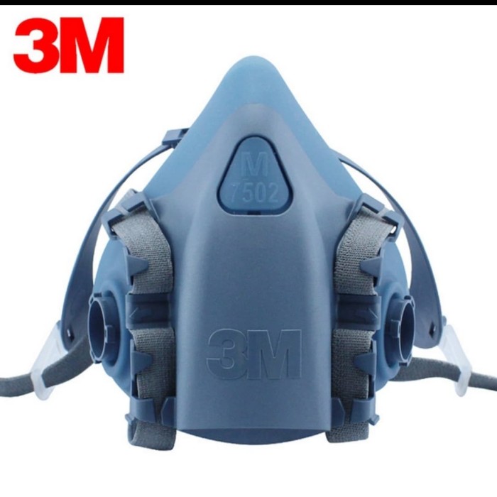 masker pekerja kimia 3m ORI 7502 half face piece reusable respirator ...