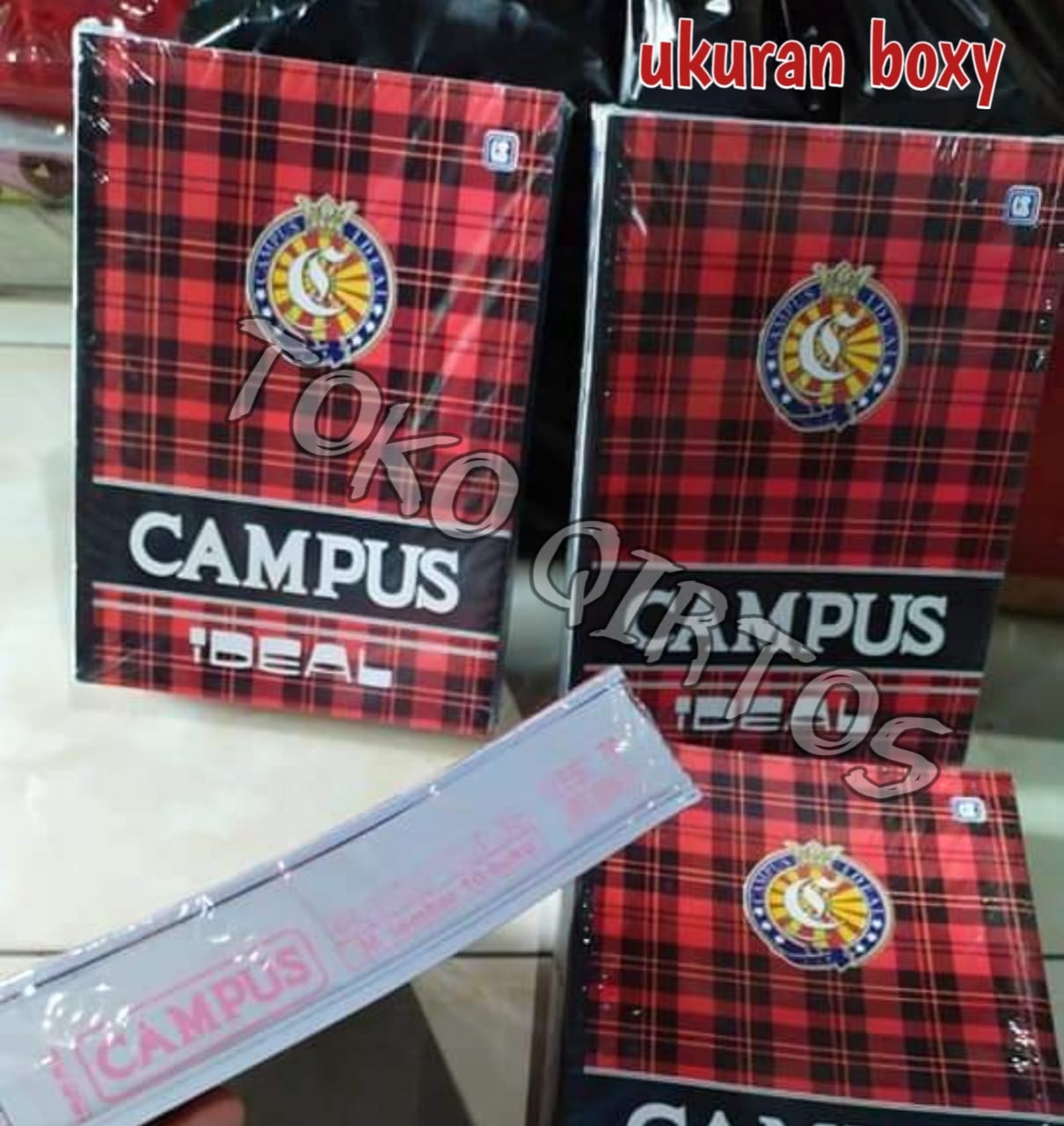 Buku tulis Campus 38 lembar isi 10 buku ukuran kuarto setandart dan ...
