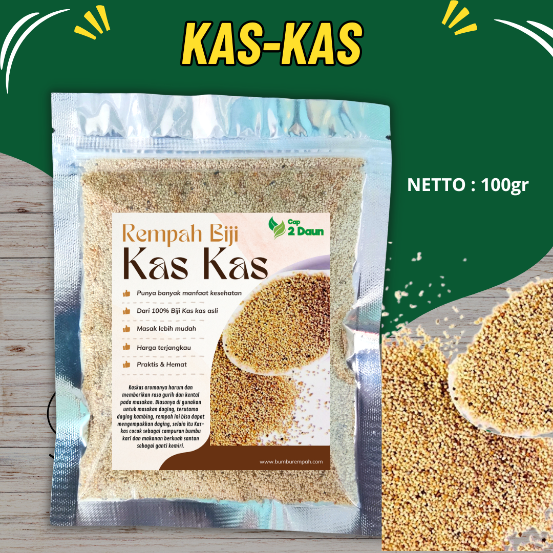 Bumbu Rempah Kas Kas - Rempah Nusantara Biji Kas Kas 100gram | Lazada Indonesia