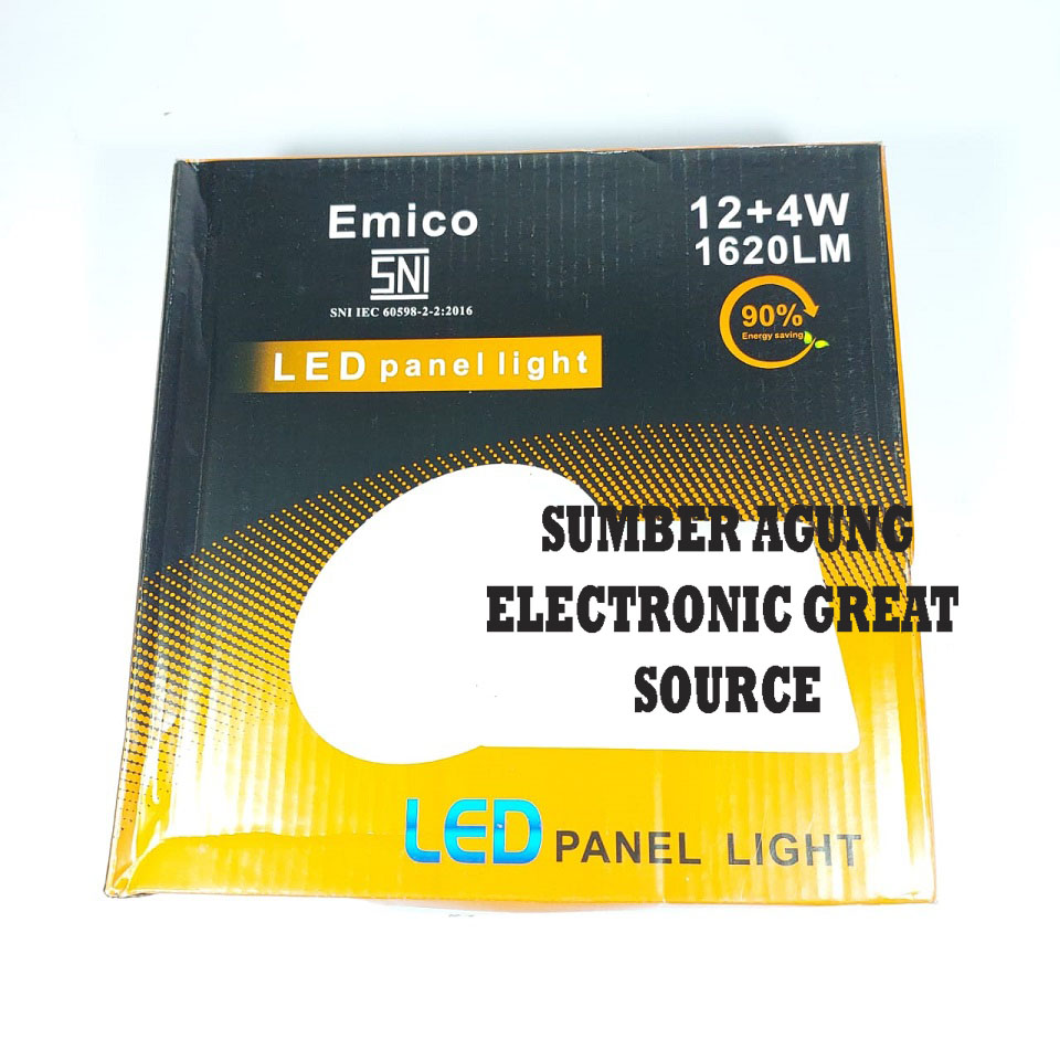 Emico Panel IB Bulat 12+4W Putih Biru 2Warna Tanam Plafon Lingkaran ...