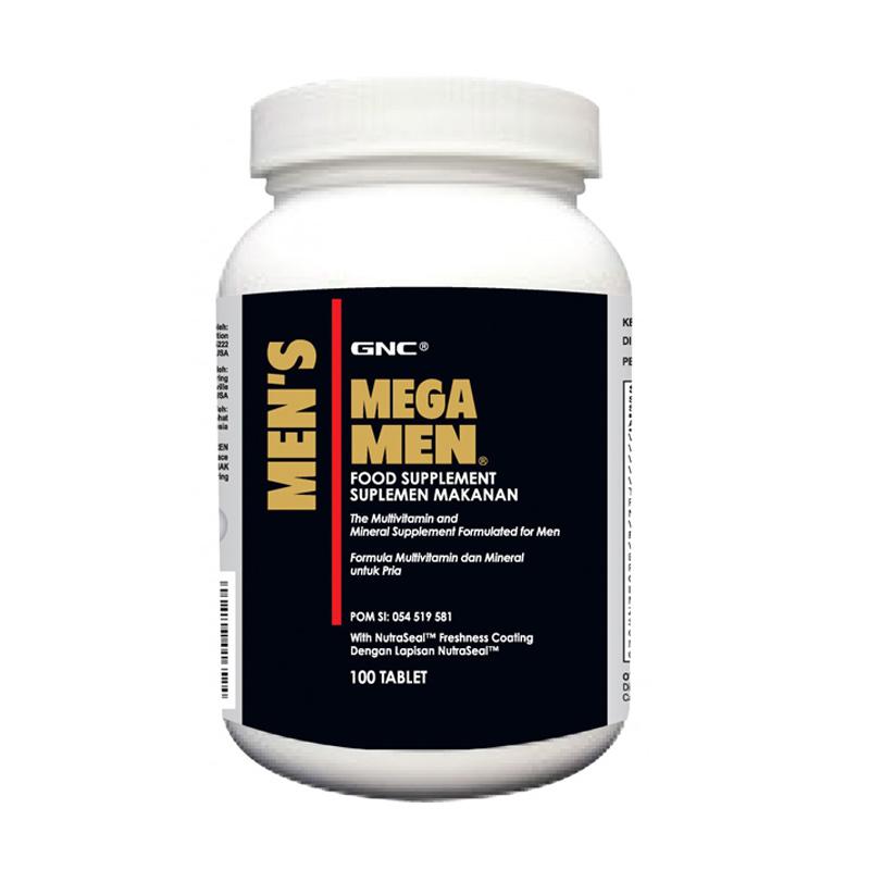GNC MEN'S MEGA MEN FOOD SUPPLEMENT MULTIVITAMIN MULTI VITAMIN FOR MEN ...