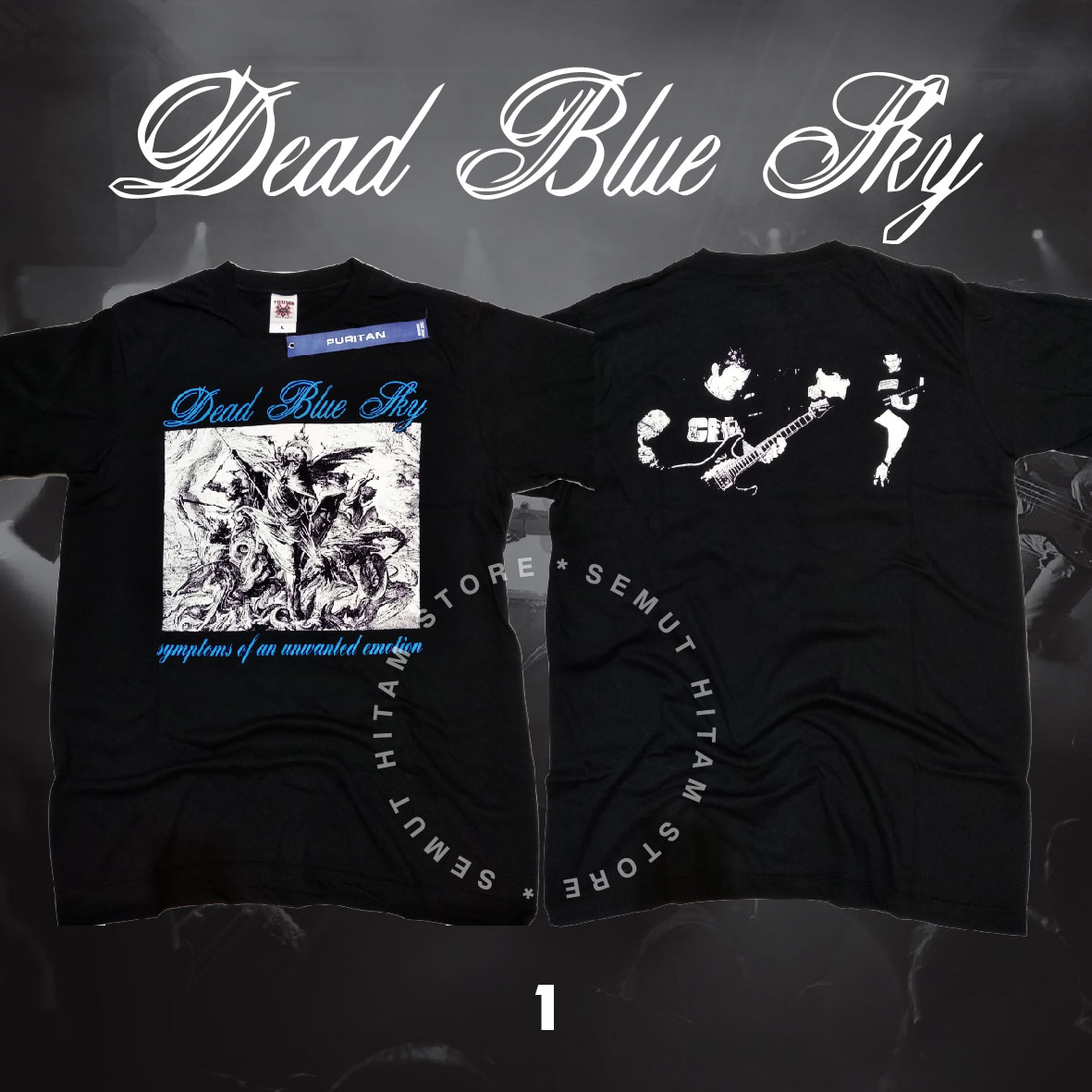 Kaos DEAD BLUE SKY SYMPTOMS OF AN UNWANTED EMOTION Builtup Band Musik ...