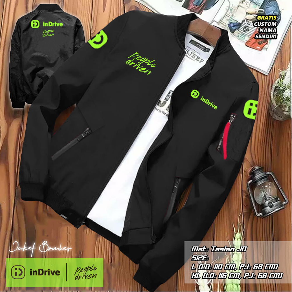 JAKET DRIVER INDRIVE TERBARU 2022 / JAKET DRIVER PARASUT / CUSTOM ...