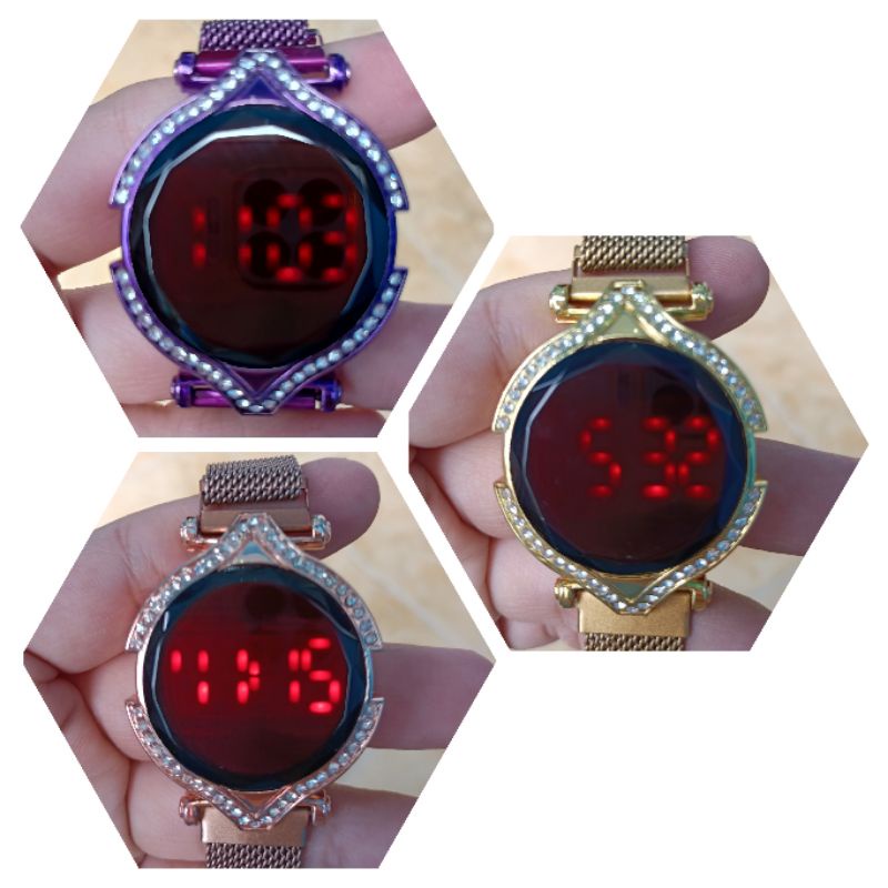 jam tangan magnet digital | Lazada Indonesia