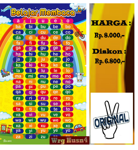 Poster Belajar Membaca Dari A-Z | Lazada Indonesia