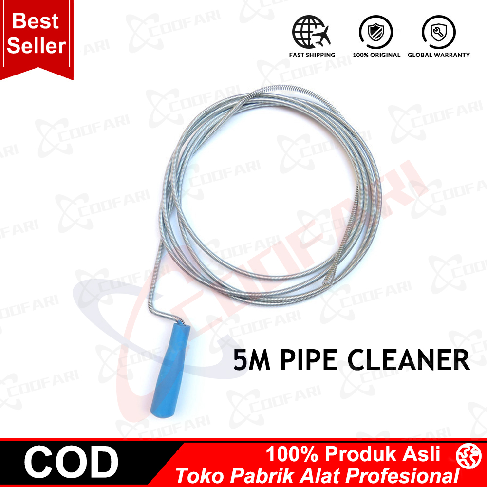 PIPA PEMBERSIH SALURAN MAMPET PIPE CLEANER 10 METER SLING KAWAT ANTI MAMPET Alat Pembersih Pipa ...