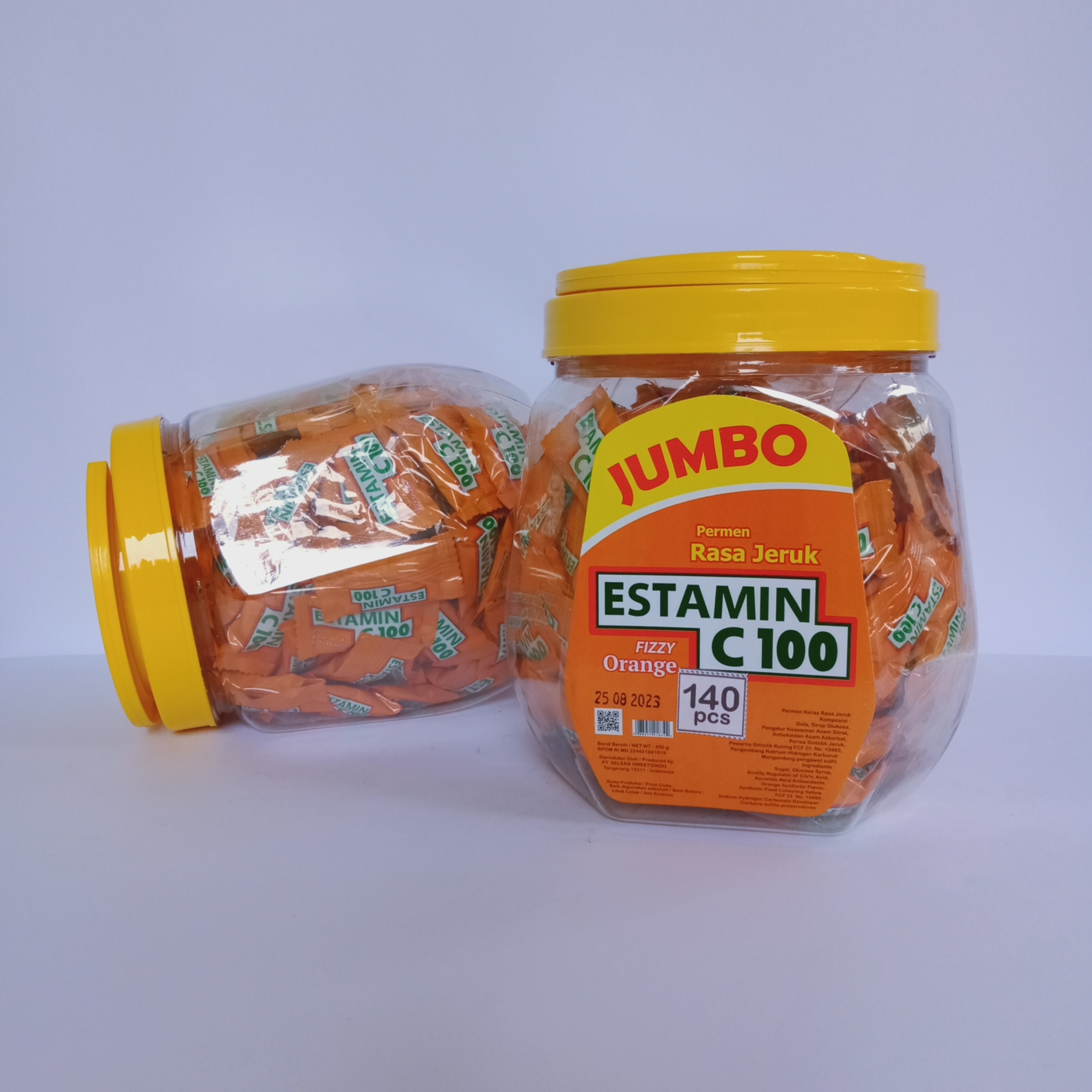 1 TOPLES PERMEN ESTAMIN C100 ISI 140 PCS / PERMEN RASA JERUK | Lazada ...