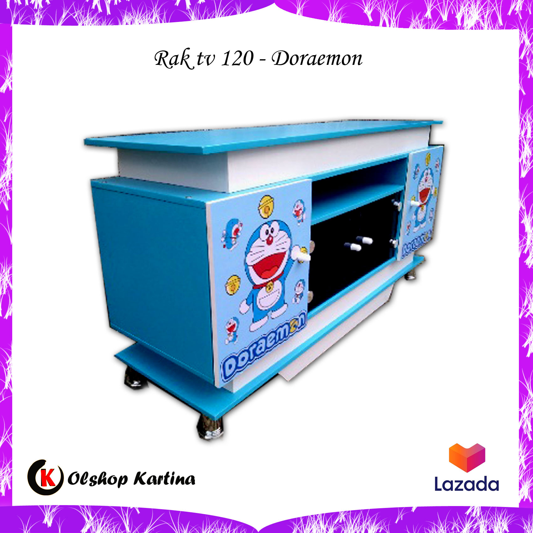 Meja tv led 32 - 43 inch modern kekinian motiv karakter | Lazada Indonesia