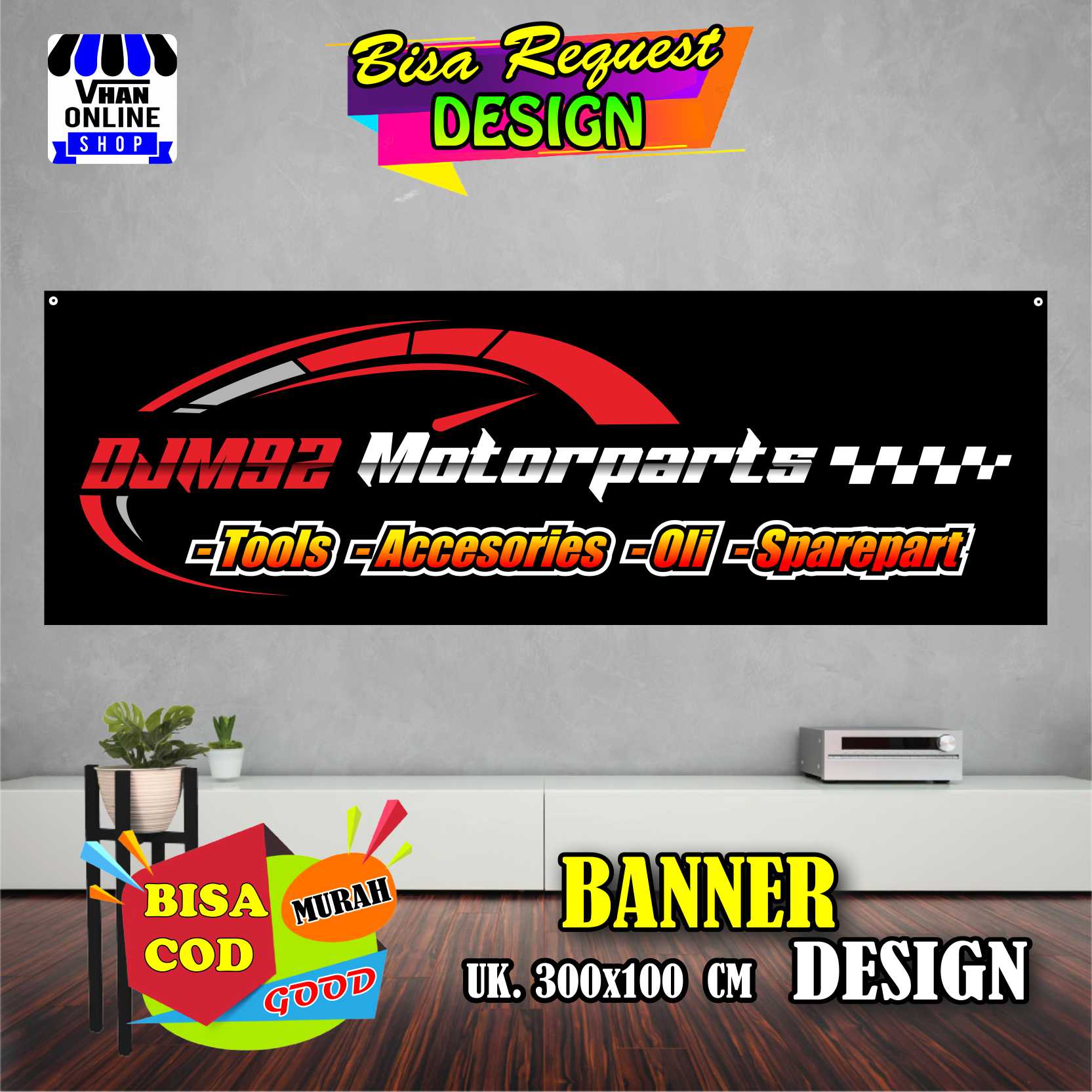Spanduk Banner Bengkel Motor Model Terbaru D, Jualan Sparepart Motor ...