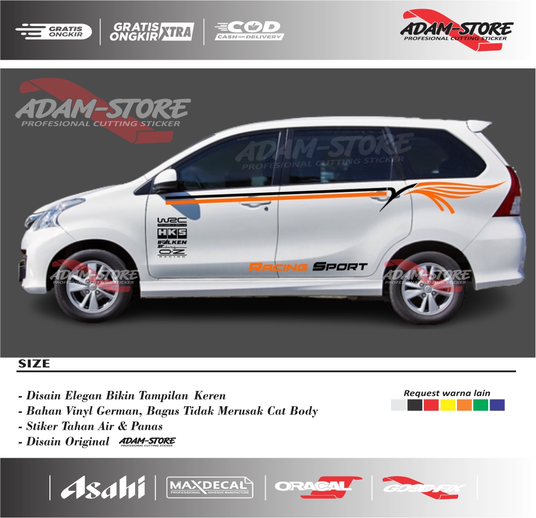 stiker mobil avanza sticker cutting stickertoyota avanza striping mobil ...