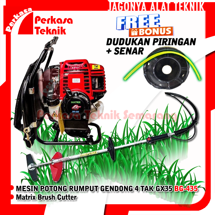 MATRIX Mesin Potong Rumput Gendong 4Tak BG435 GX35 35cc | Lazada Indonesia