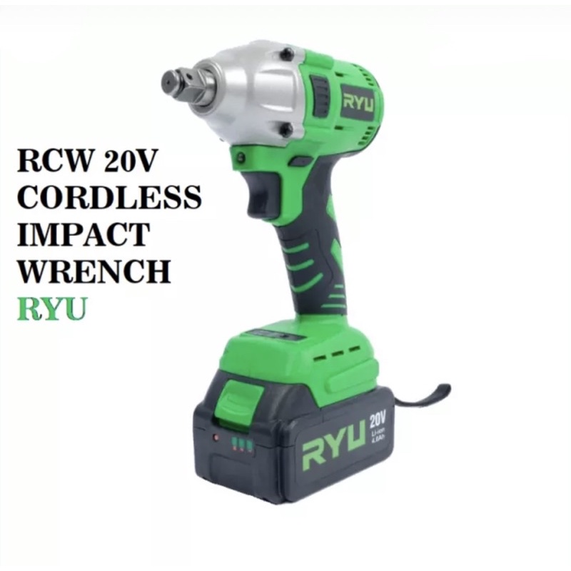 RYU RCW20V Cordless Impact Wrench Mesin Impact Baterai Mesin Bor Impact ...