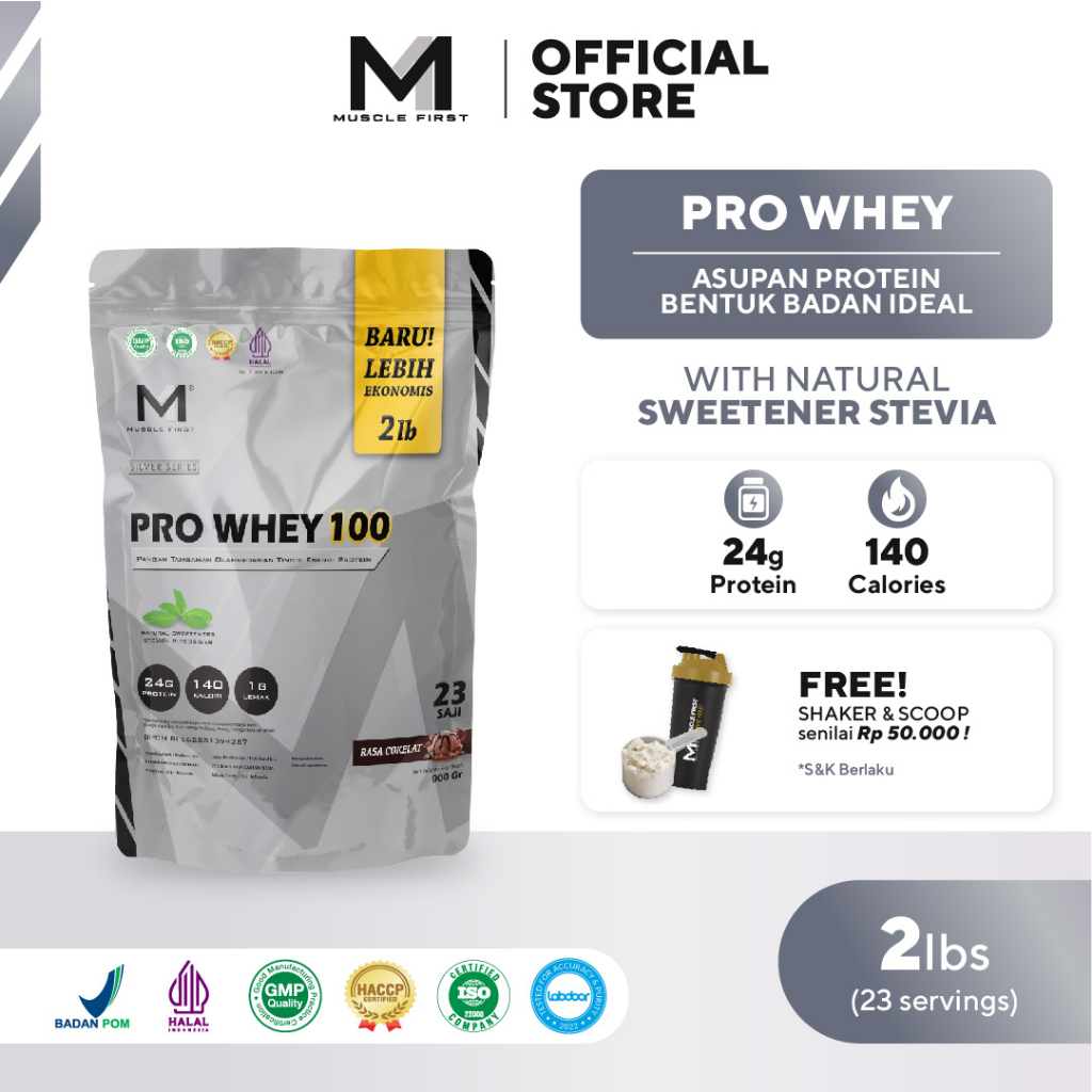 Musclefirst Pro Whey Gratis Shaker 2lbs 900 Gram M1 whey protein muscle ...