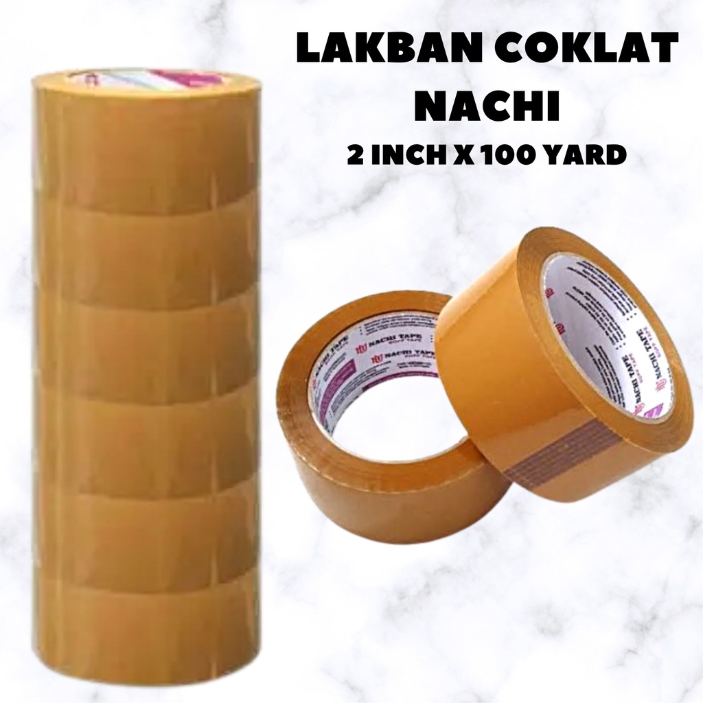 Lakban / ISOLASI NACHI 2 Inch x 100 Yard (Core ungu /Tipe yg paling ...