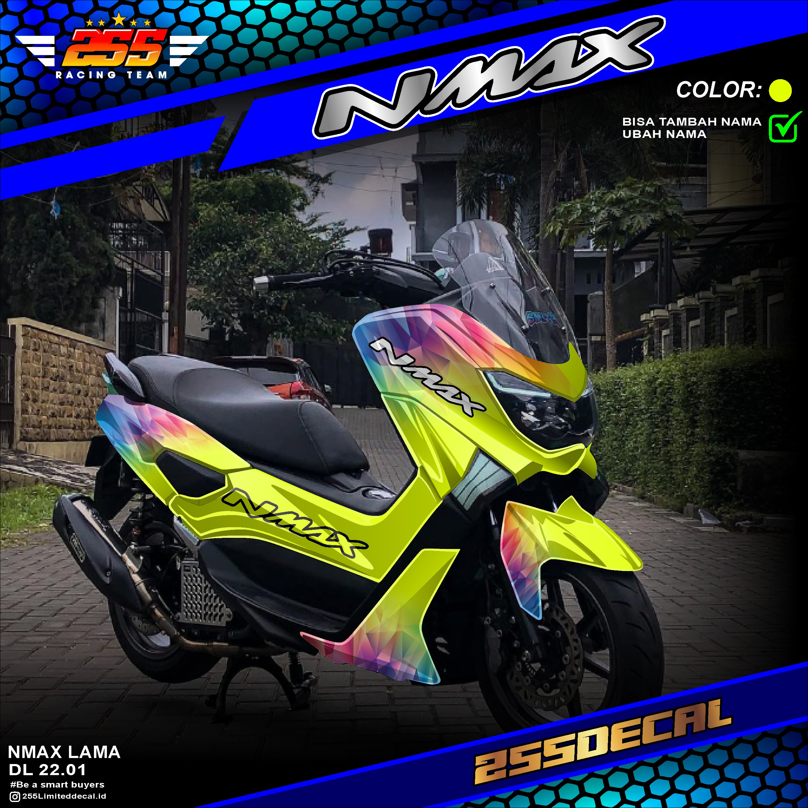 Decal Sticker Stiker Yamaha Nmax 2016 2017 2018 2019 Full Body FullBlok ...