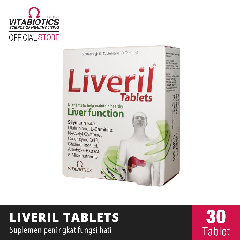 Vitabiotics Liveril Suplemen Detoks Dan Kesehatan Liver - Isi 30 Tablet ...