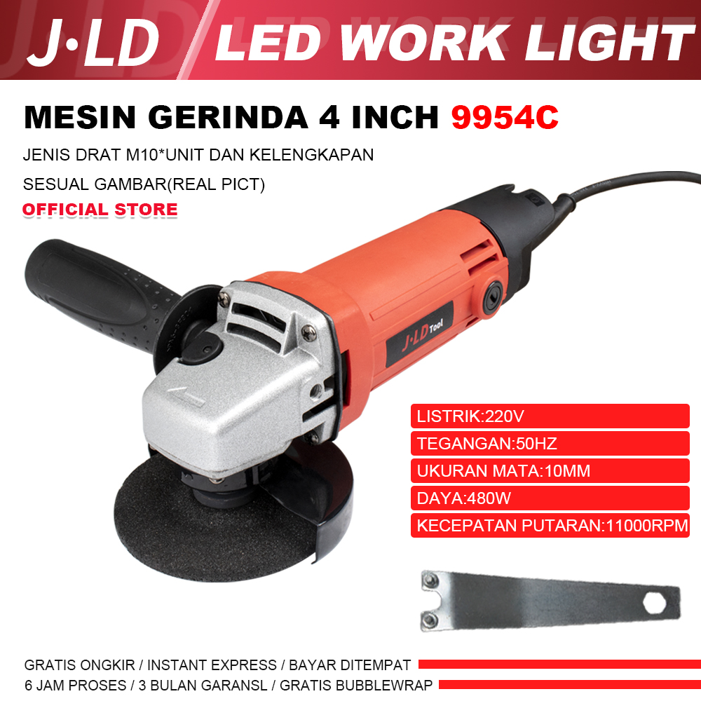 JLD Mesin Gerinda 9954C / Angle Grinder - Mesin Potong Grinda Gurinda ...