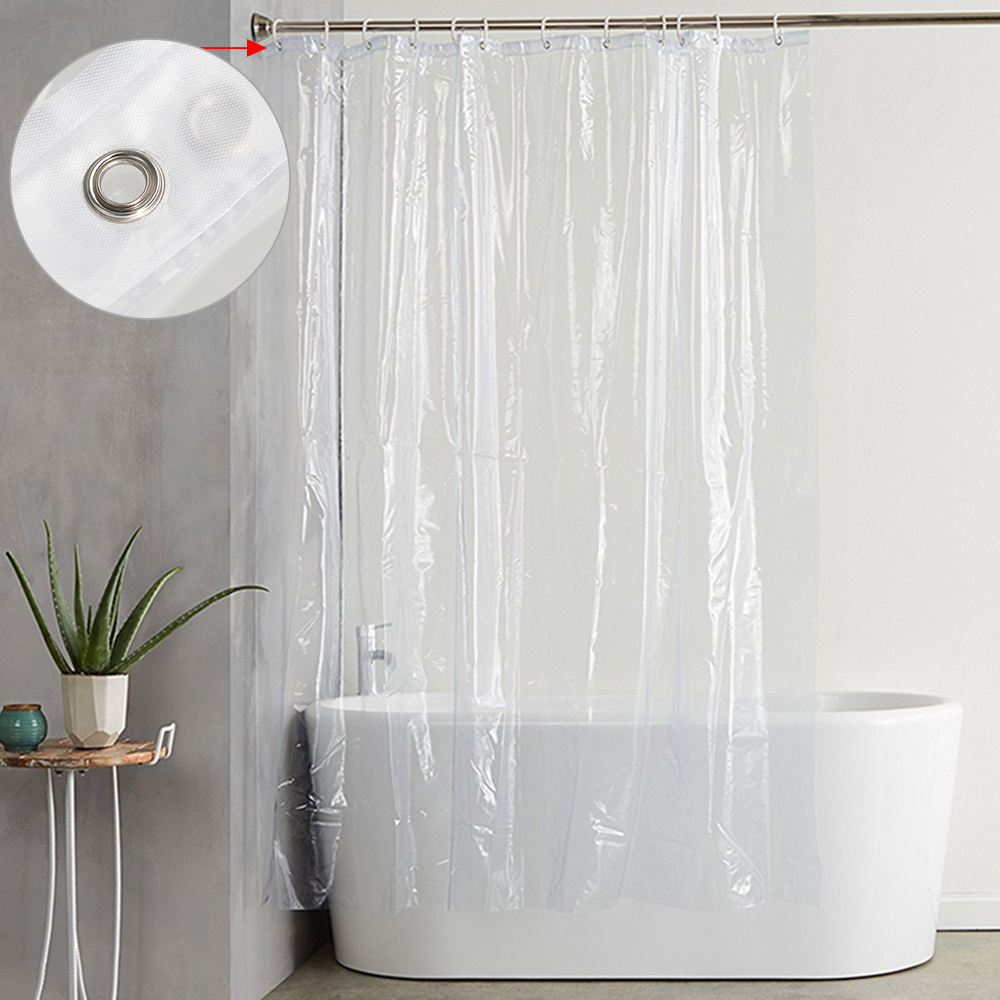 【COD & สต็อกพร้อม】ของตกแต่งบ้าน ม่านอาบน้ำกันน้ำโปร่งใส ห้องอาบน้ำ ...
