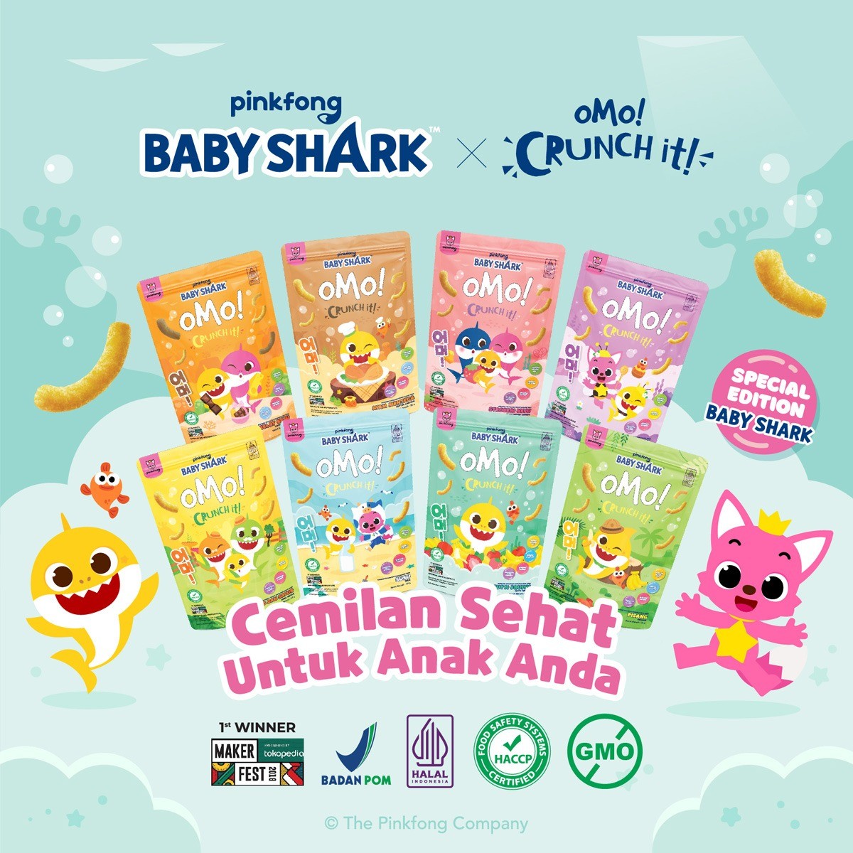 OMO Healthy Snack / OMO! Snack sehat / Omo ! Crunch It | Lazada Indonesia