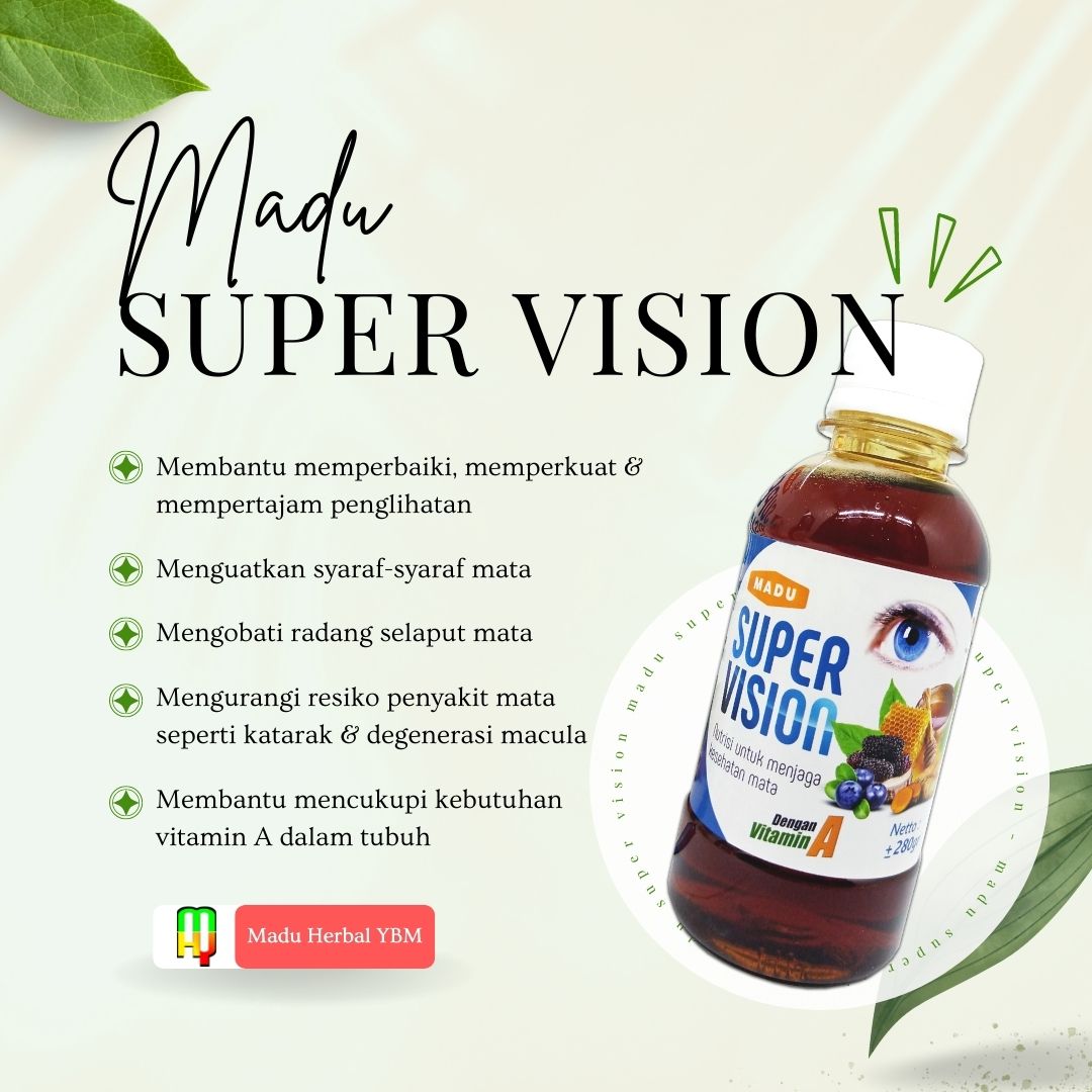 Madu Super Vision Premium - BD - Madu untuk Terapi Kesehatan Mata Minus ...