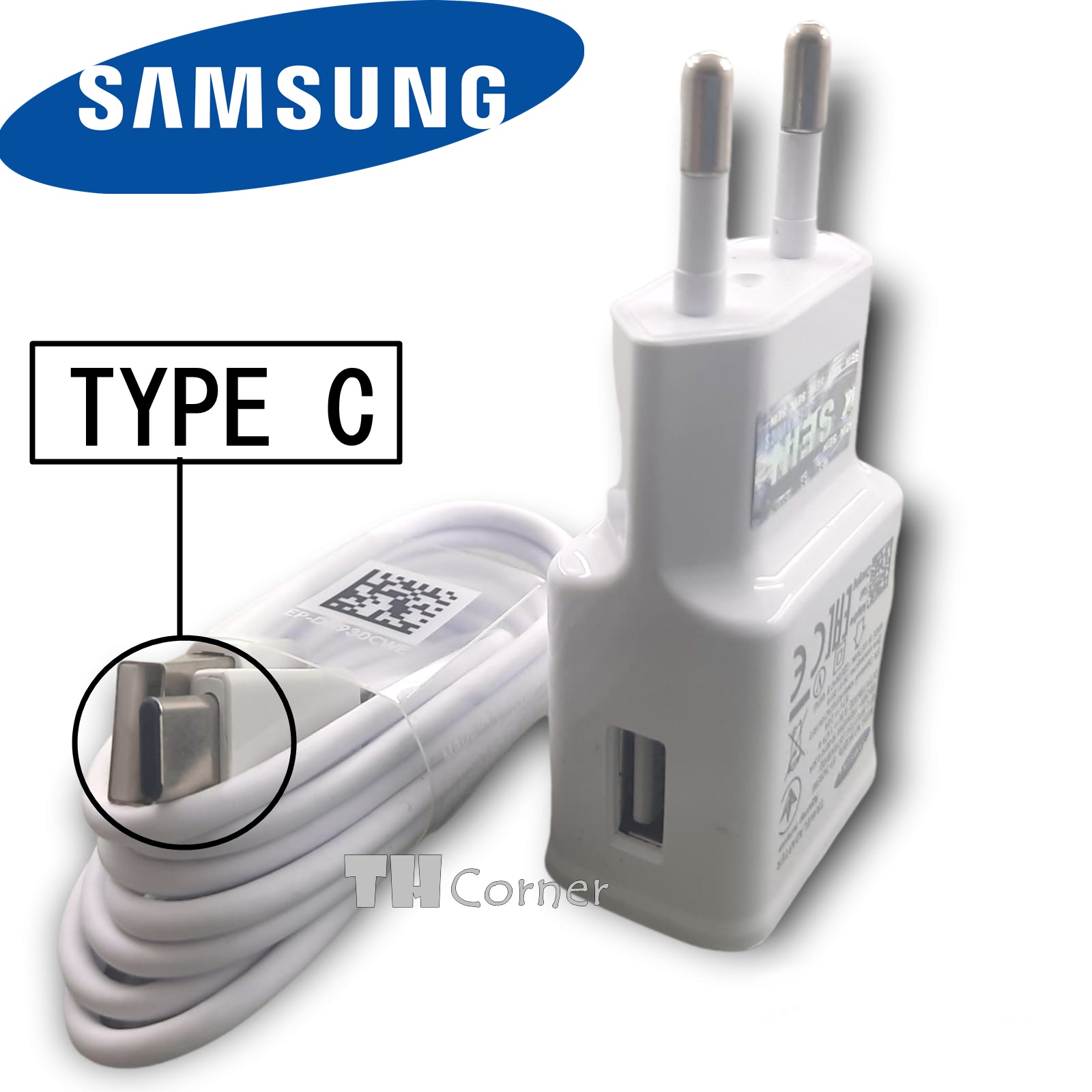 SAMSUNG TRAVEL ADAPTER FAST CHARGE USB TYPE C EP-TA20EWE EP-TA20EBE ...
