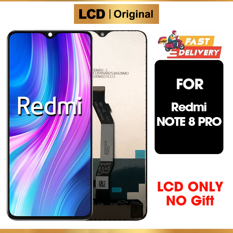LCD Redmi NOTE 8 PRO Original TouchScreen Fullset Compatible For Glass Digitizer ori asli ...