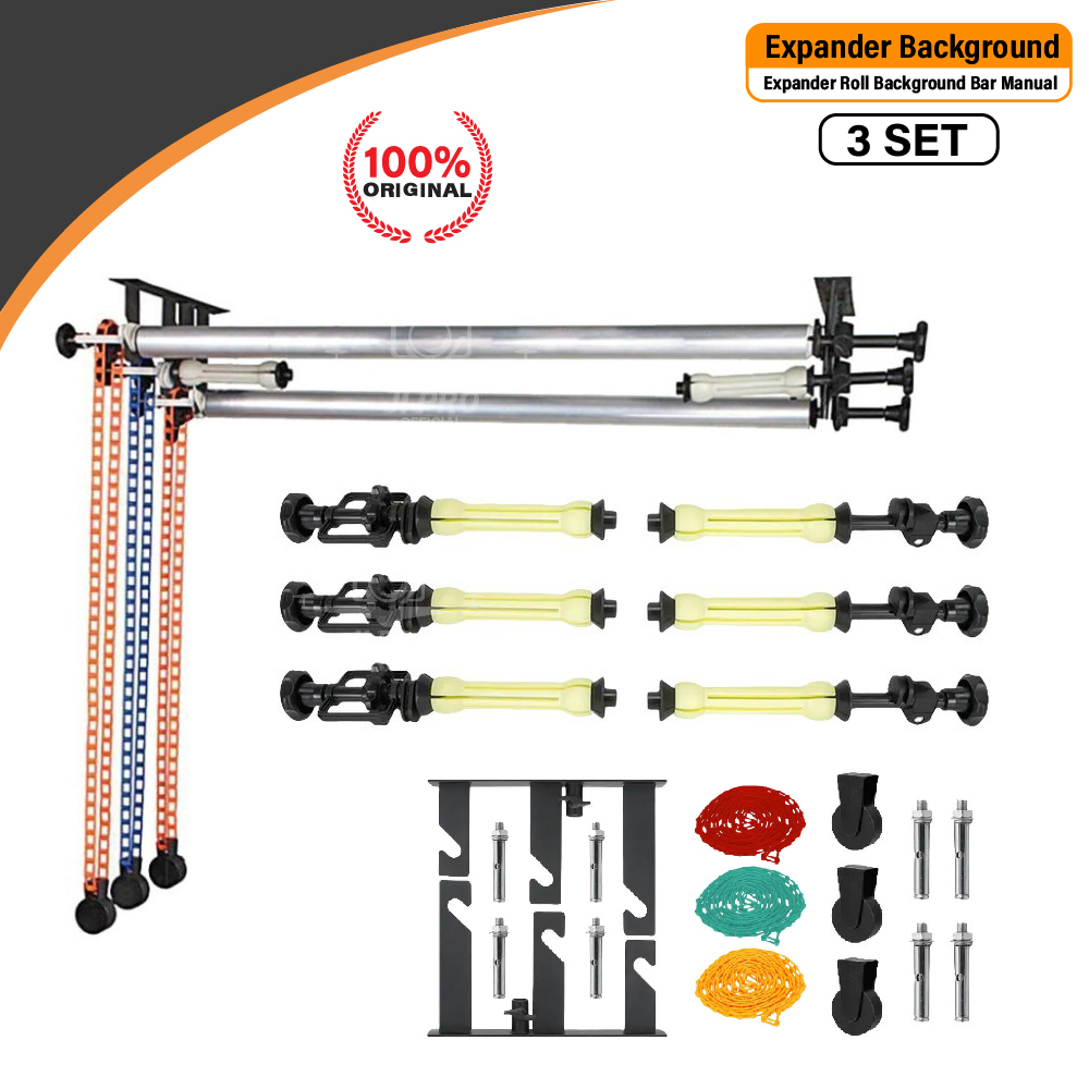 Expander Roll Background Bar Manual 3 - 4 set Original Studio Foto ...