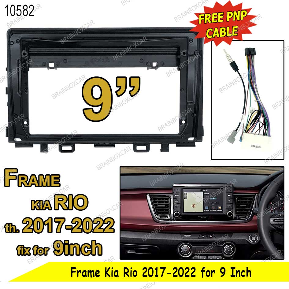 Panel Head Unit Kia Rio 9 Inch Tahun 2017-2022 Frame Bingkai | Lazada ...