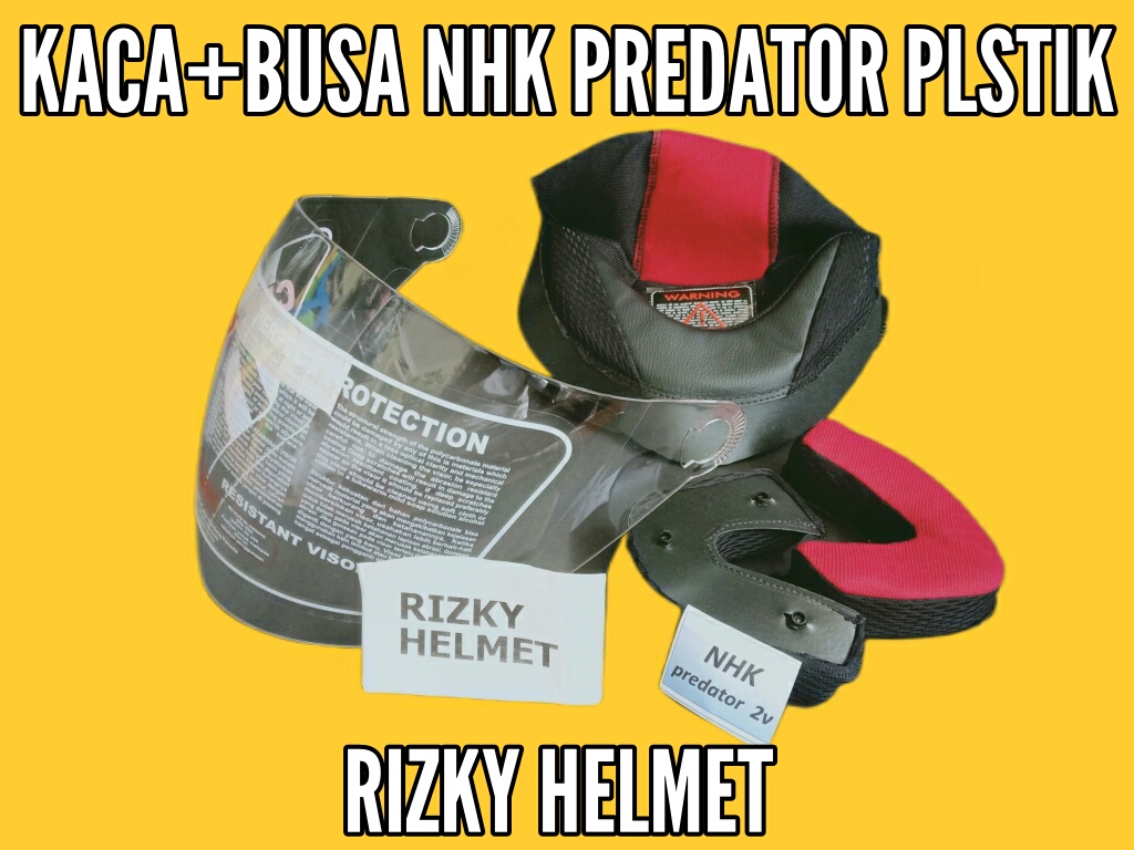 Busa Helm NHK Predator Kancing Plastik, Busa Helm NHK Predator Plastik ...