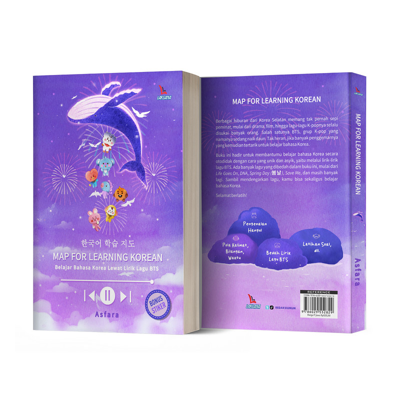 Buku Map for Learning Korean Belajar Bahasa Korea Lewat Lirik Lagu BTS ...