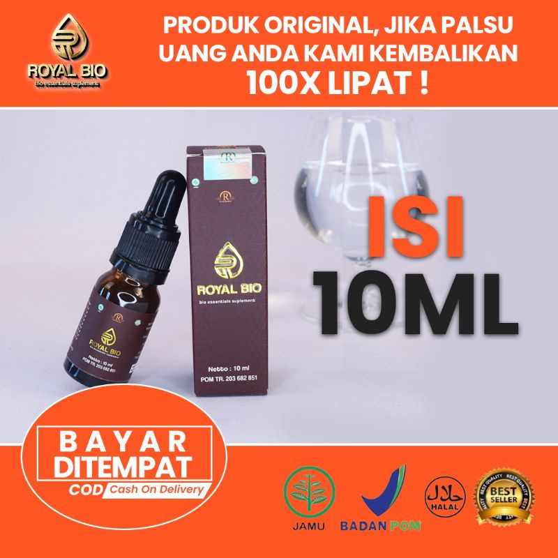 ROYAL BIO ASLI ORIGINAL OBAT TETES HIPERTENSI JANTUNG KOLESTEROL HERBAL ...