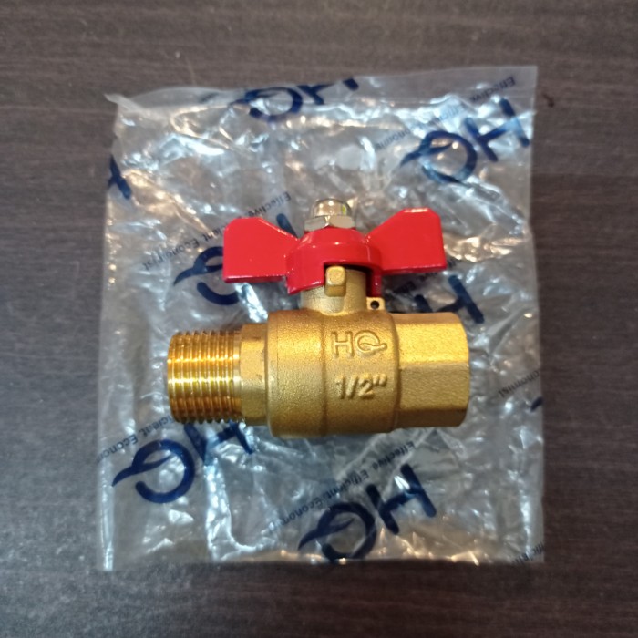 BALL VALVE MALE FEMALE BRASS HQ 1/2 INCH | Lazada Indonesia