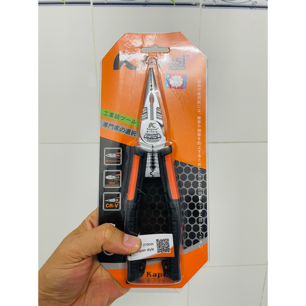 Tang lancip multifungsi kapusi japan 5 in 1 bahan baja putih tang ...