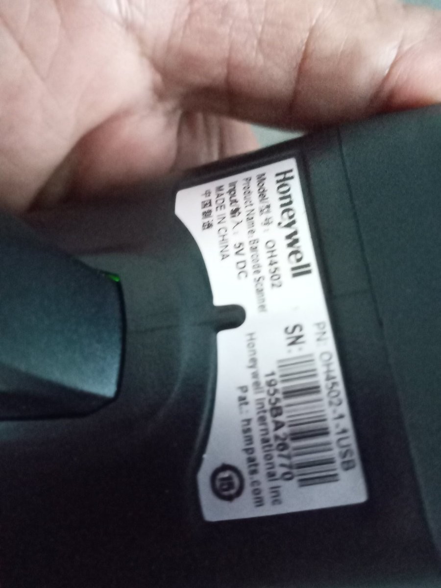 HONEYWELL BARCODE SCANNER WIRELESS 2D QR CODE 2.4G OH4502 ORIGINAL ...