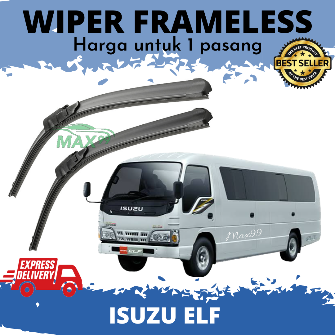 Wiper Isuzu Elf Frameless - Wiper Mobil ELF Pisang - Max99 | Lazada Indonesia