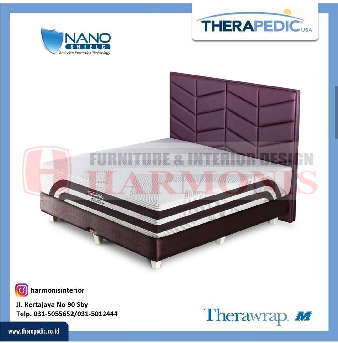 THERAPEDIC THERAWRAP M SPRING BED FULL SET UKURAN 180CM | Lazada Indonesia