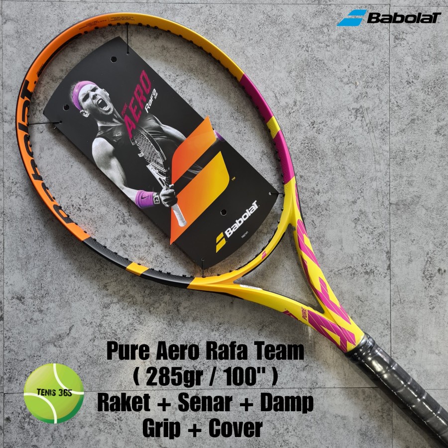 Raket Tenis Babolat Pure Aero Rafa Team 100 In Inch 285gr 285g 285 Gram ...