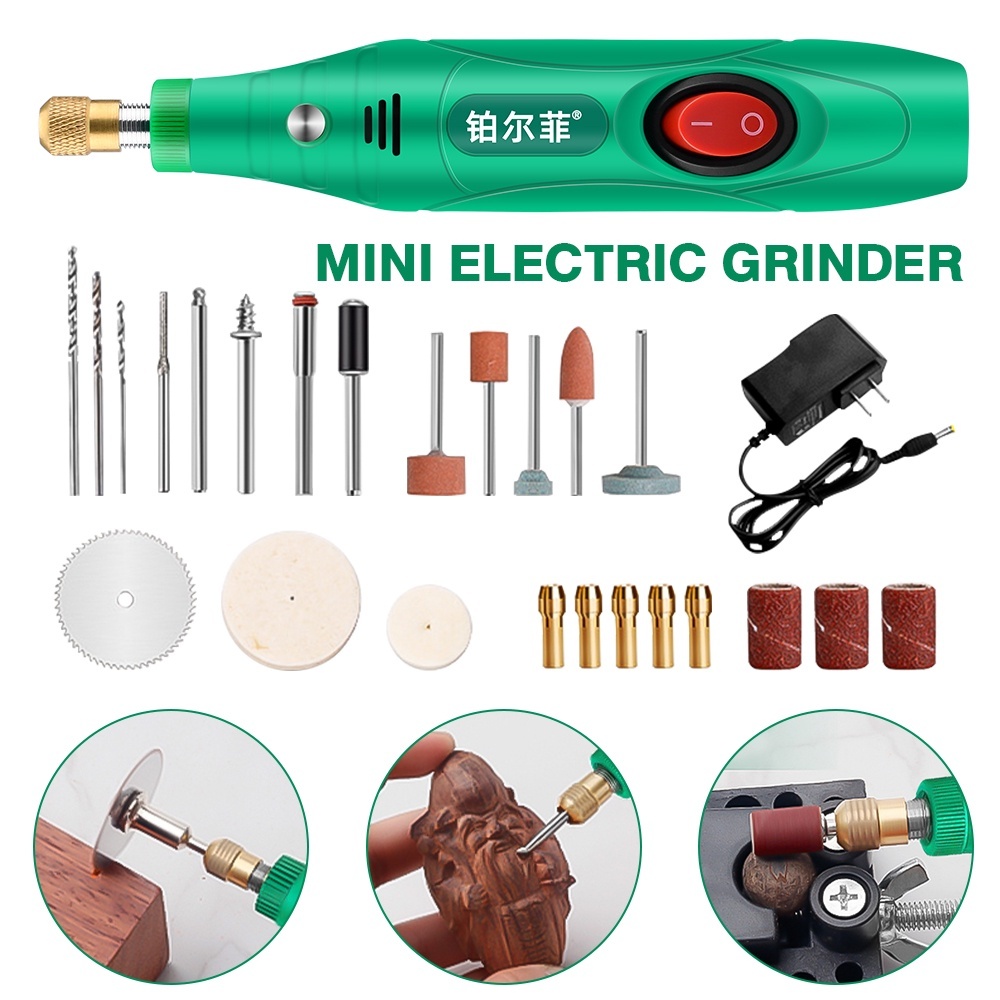1 Set Mesin Gerinda Mini Elektrik 100V-240V Pengaturan Tanpa Langkah ...