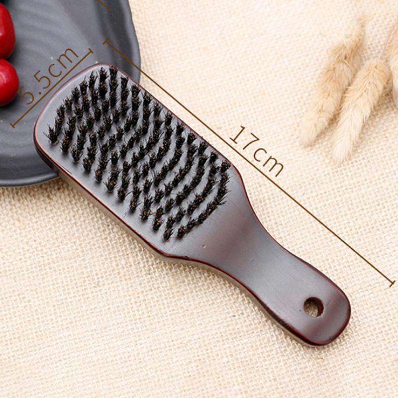 Small Size Solid Wood Mustache Beard Brush Men's Beard Shaving Comb ...