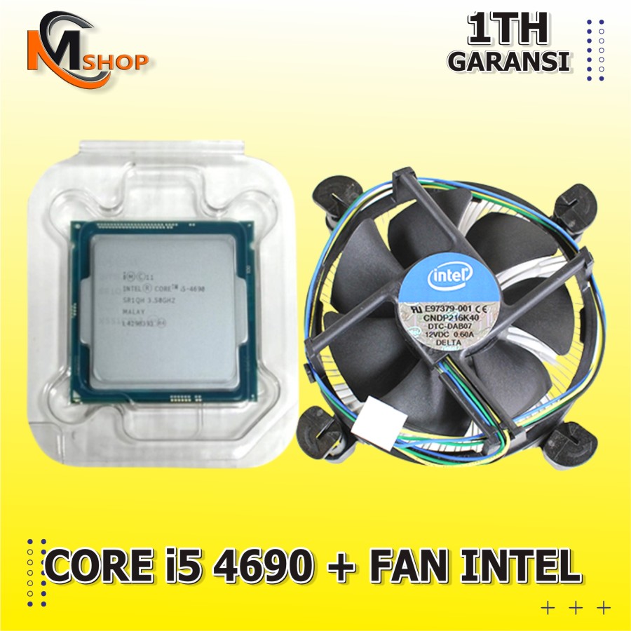 Processor Intel Core i5 Socket 1150 Core i5 4690 3.5 GHz + Fan Intel ...