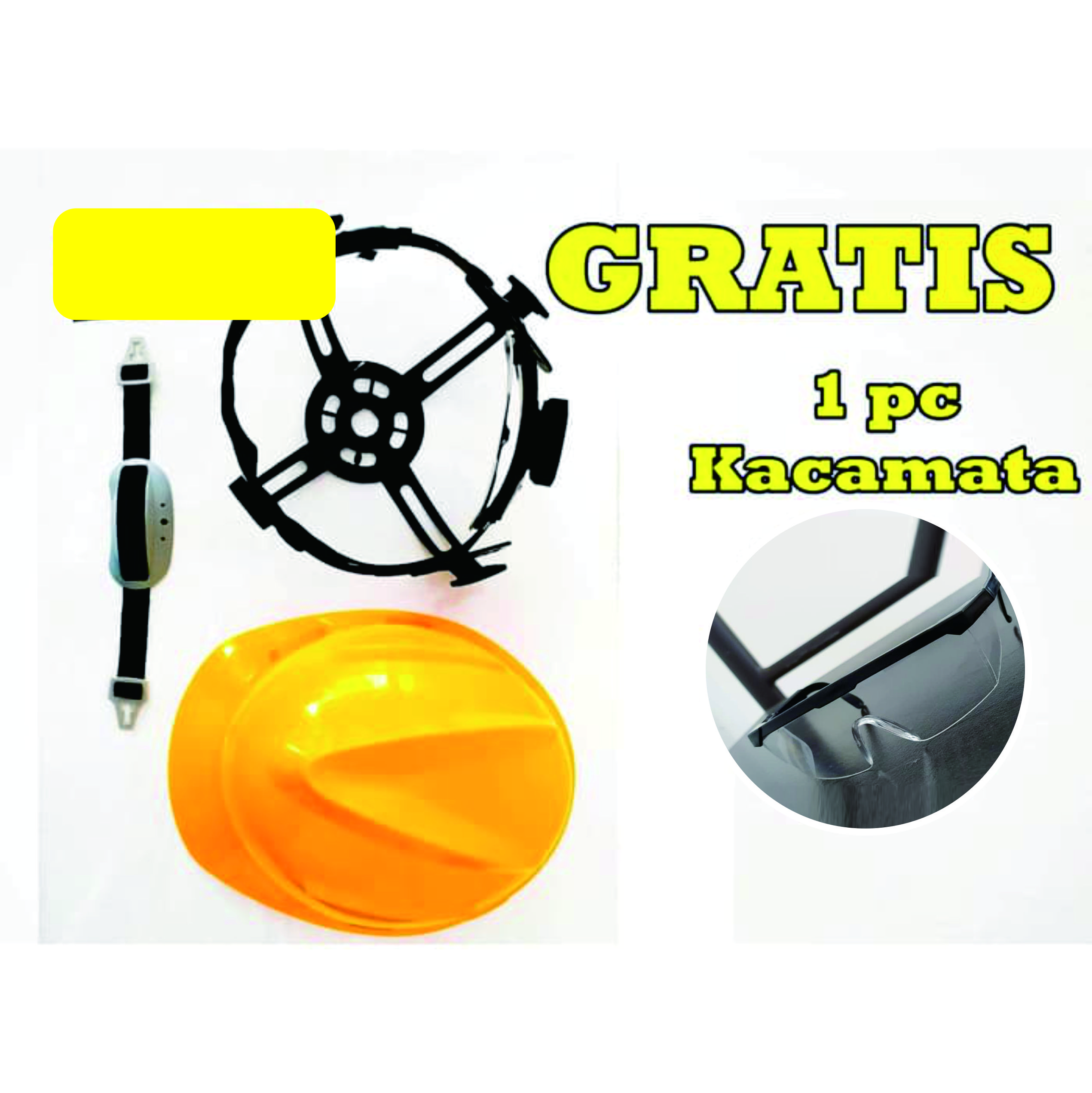 HELM KUNING PROYEK / TOPI PROYEK / SAFETY HELMET (NON MEREK) | Lazada ...