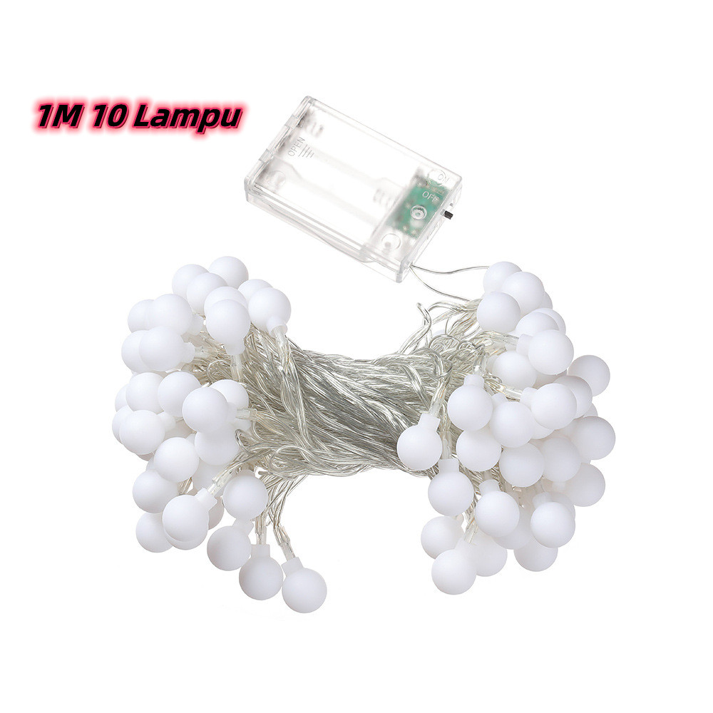 LED String Cahaya Luminous Bubble Ball Wave Ball Waterproof Ball Bubble ...