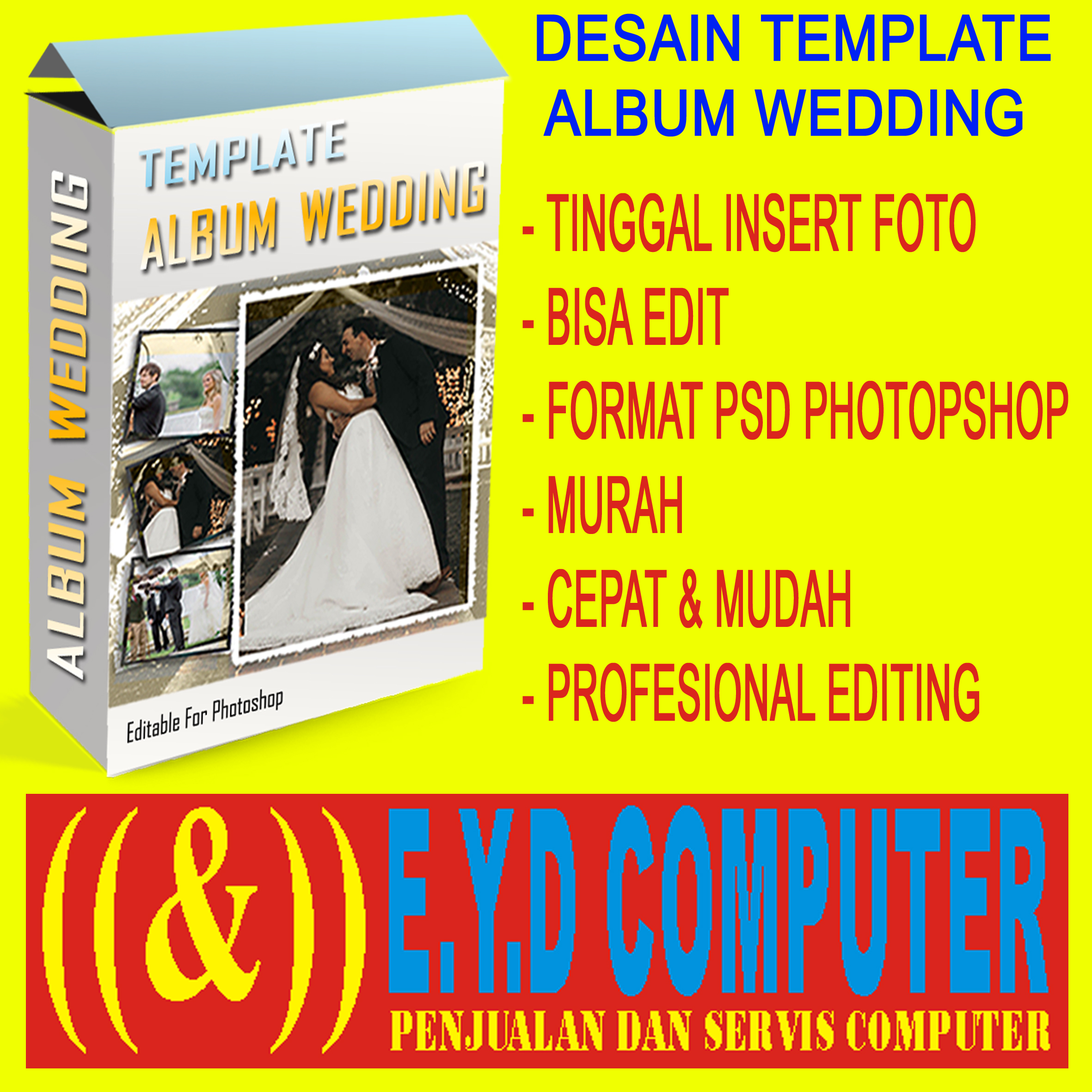 TEMPLATE ALBUM PERNIKAHAN FORMAT PSD PHOTOSHOP KOLEKSI DESAIN TEMPLETE ...