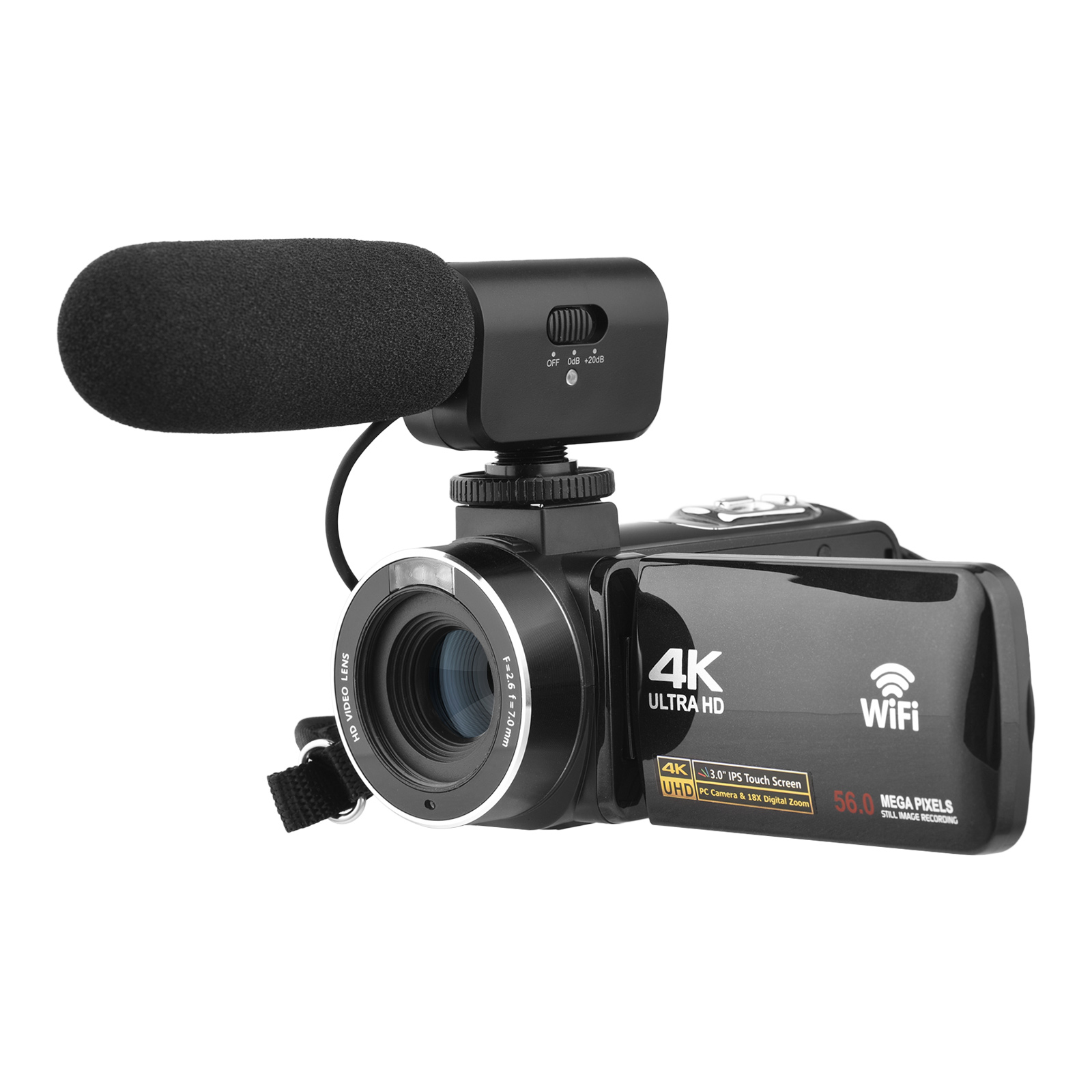 4K Digital Video Camera WiFi Camcorder DV Recorder 56MP 18X Digital ... 4K Digital Video Camera WiFi Camcorder DV Recorder 56MP 18X Digital ...